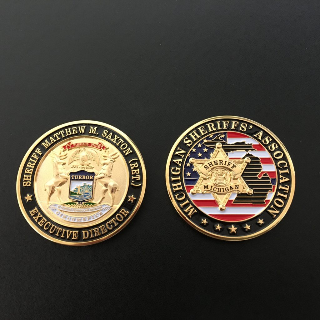 Sheriff Kim Cole Challenge Coin | Michigan Sheriffs' Association