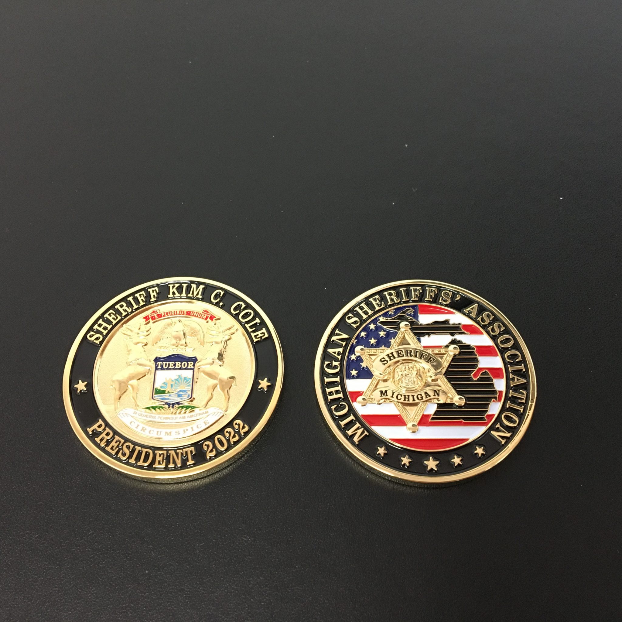 Sheriff Kim Cole Challenge Coin | Michigan Sheriffs’ Association